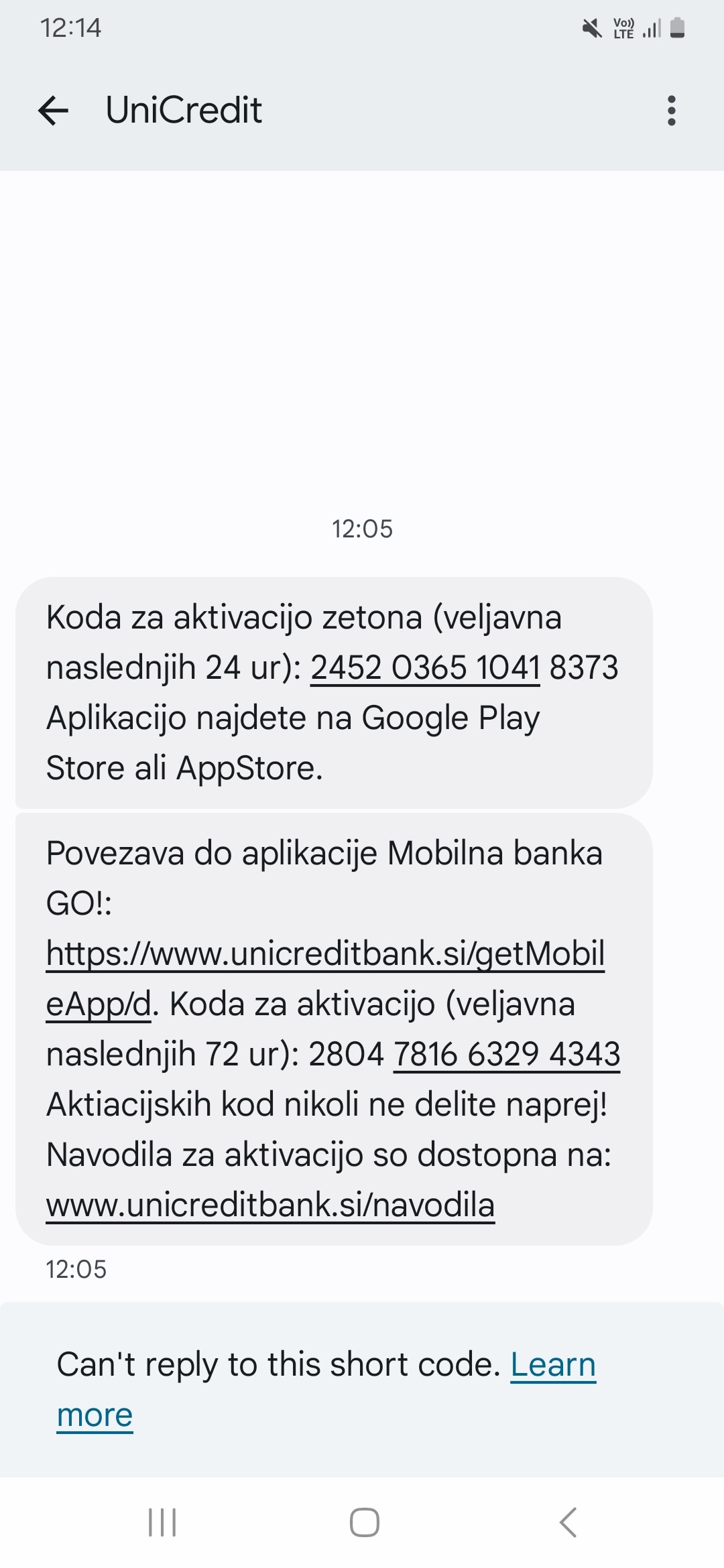 Navodila za aktivacijo Mobilna banka GO! | UniCredit Bank